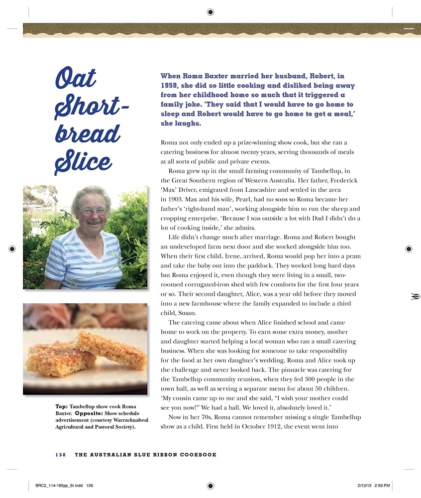The Australian Blue Ribbon Cookbook, Stories, recipes and secret tips ...