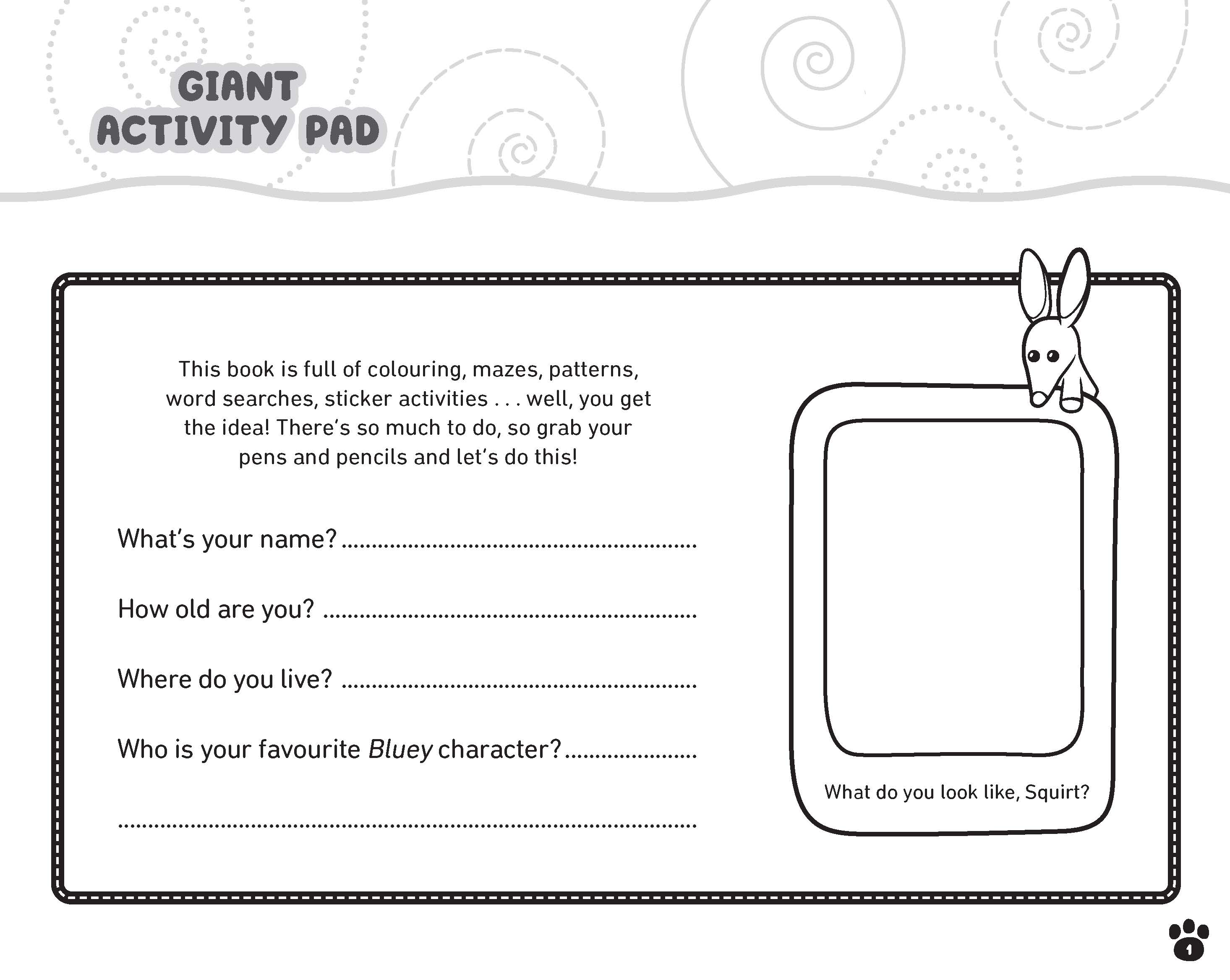 Bluey: Giant Activity Pad, Includes over 70 Stickers by Bluey ...