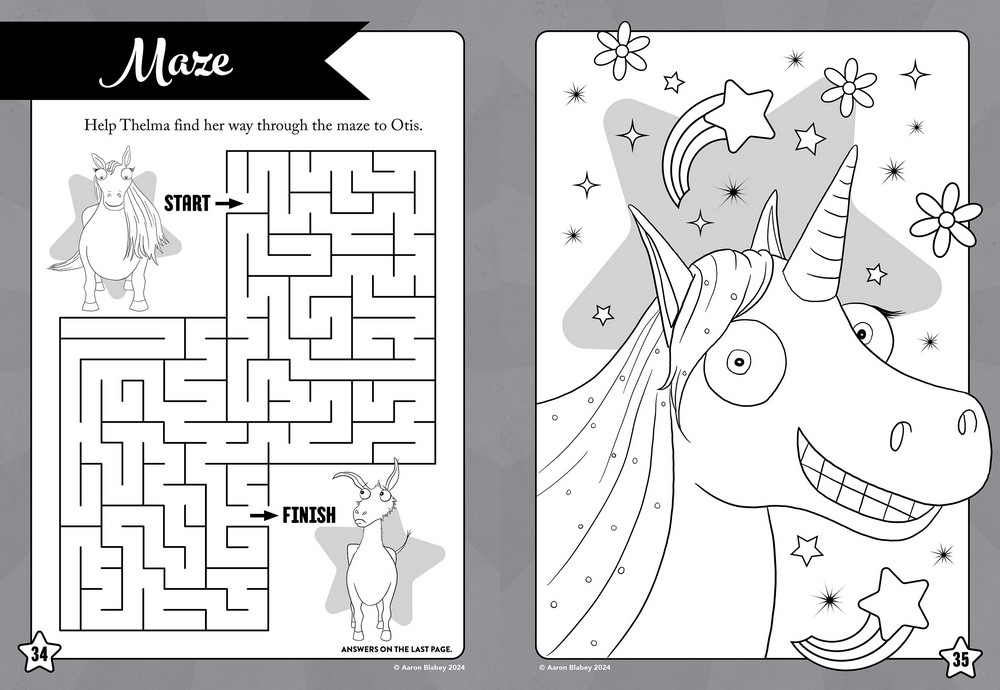 Thelma the Unicorn by Aaron Blabey | Ultimate Activity Book ...