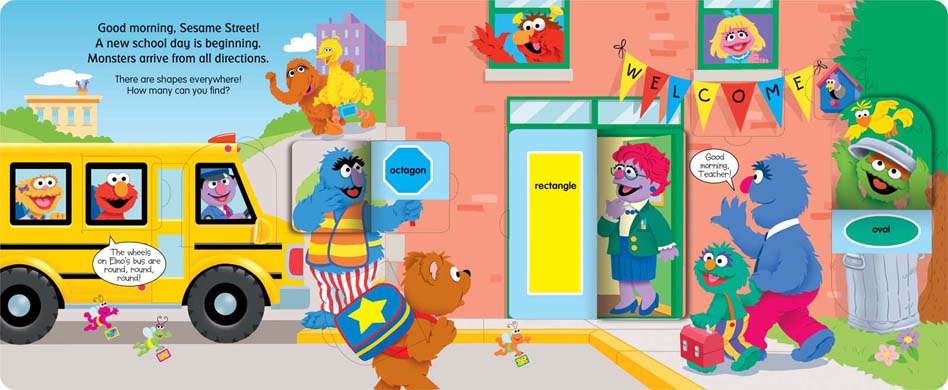 Elmo Goes to School! (Sesame Street: Lift-the-Flap), Sesame Street ...