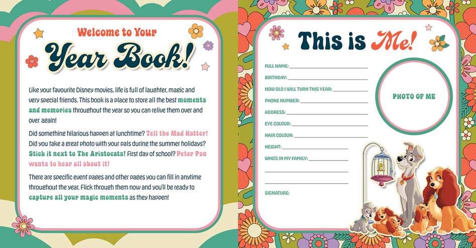 Disney Year Book | A Fill-in Memory Book About My School Year ...