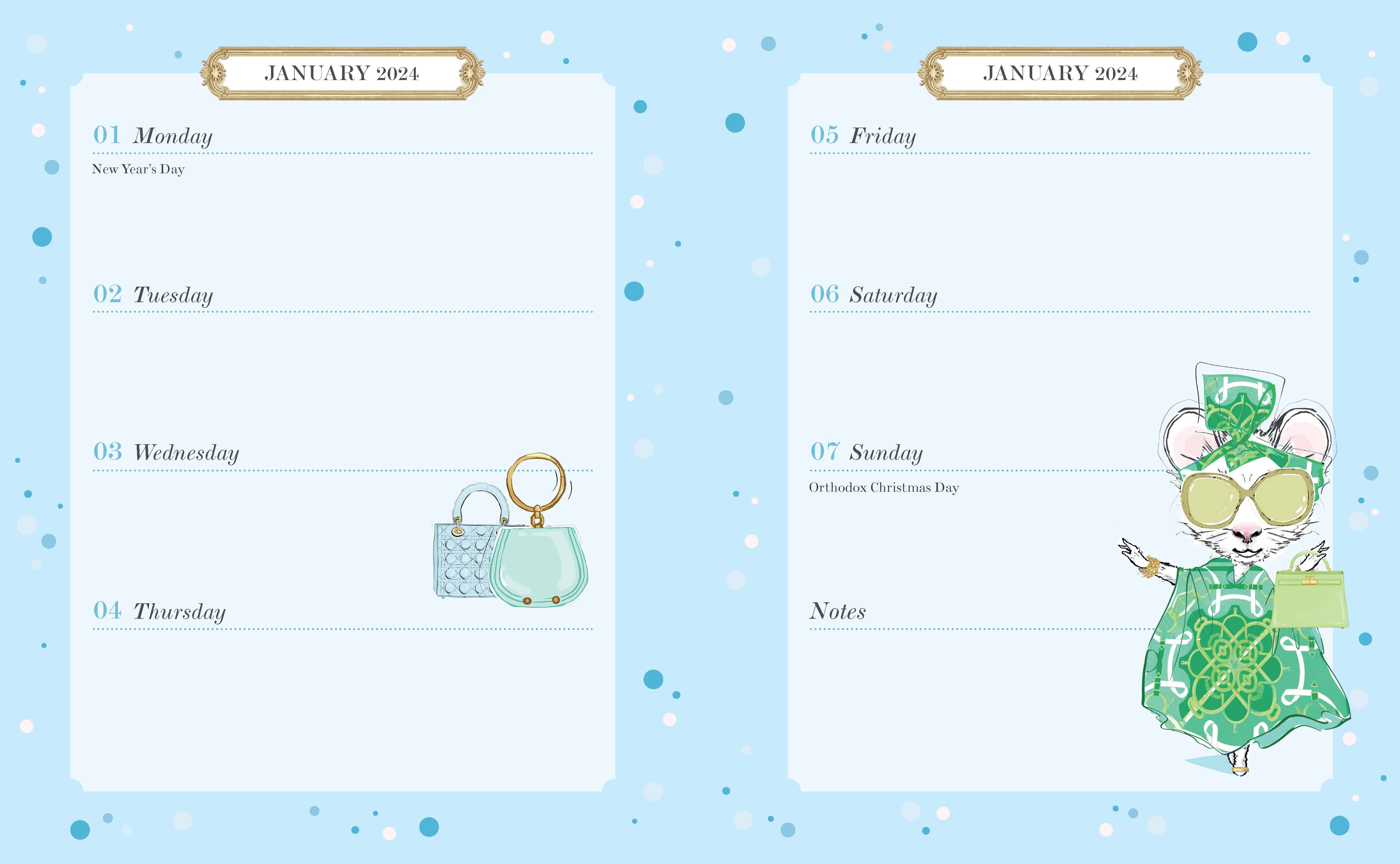 Claris, The Chicest 2024 Diary by Megan Hess | 9781761212710 | Booktopia