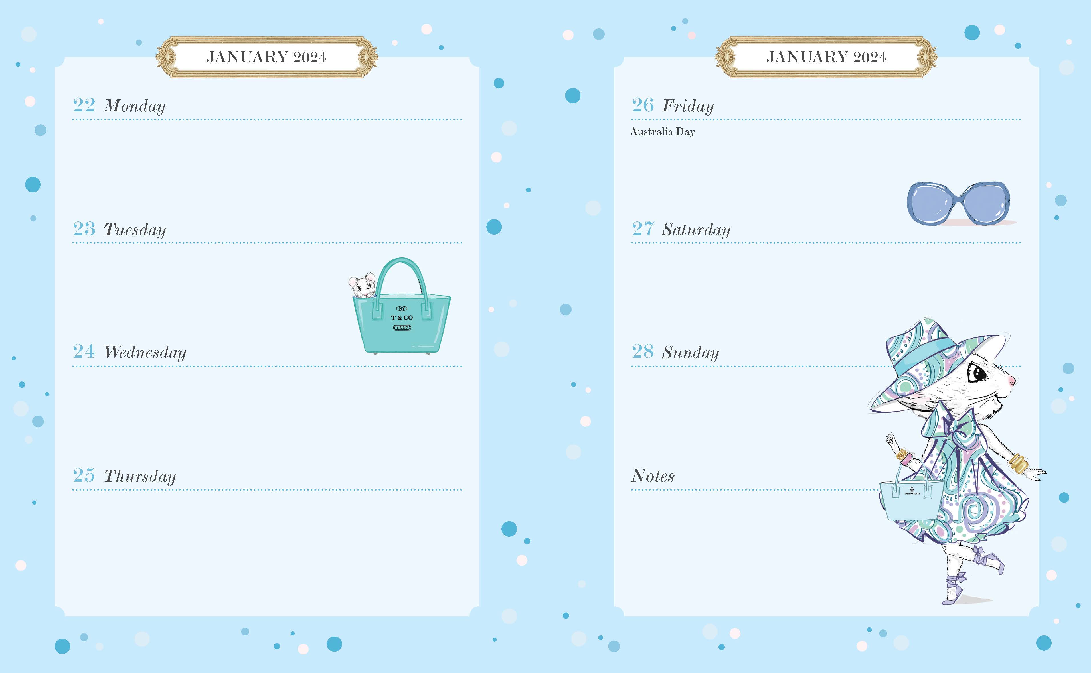 Claris, The Chicest 2024 Diary by Megan Hess | 9781761212710 | Booktopia