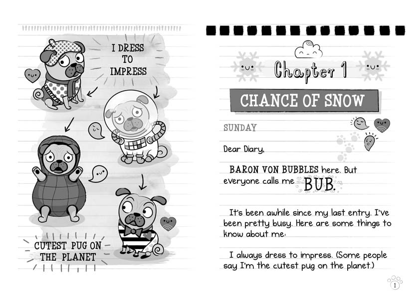 Pug's Snow Day , Diary of a Pug: Book 2 by Kyla May | 9781761291944 ...