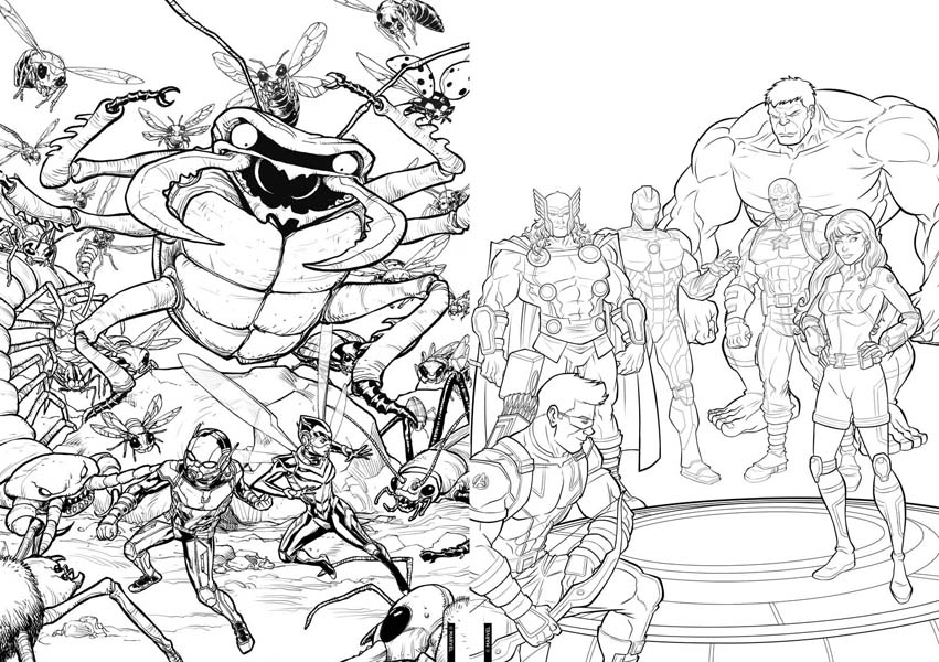 Marvel, Quantum Adult Colouring Book (Featuring Ant-Man and the Wasp ...
