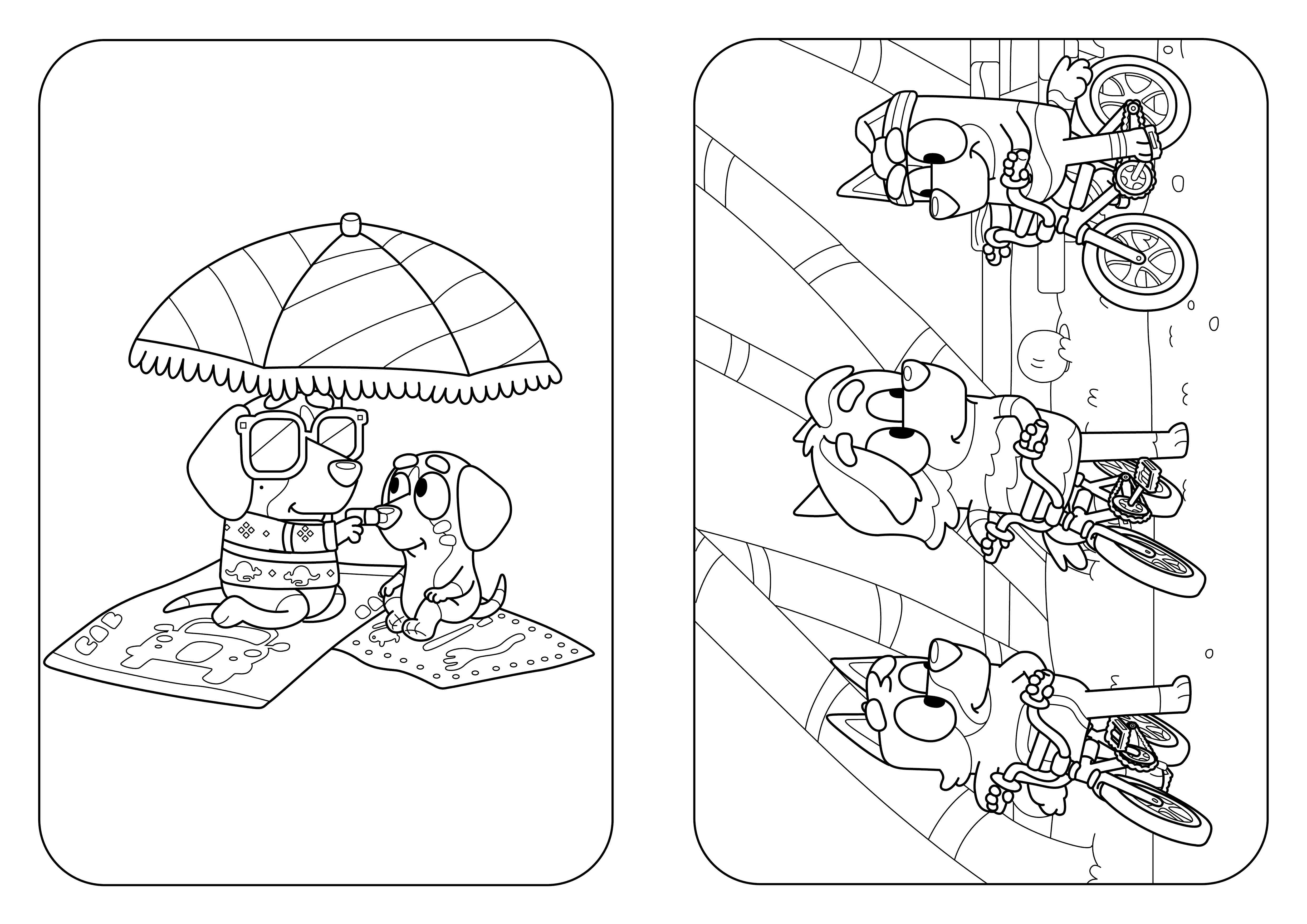 Bluey by Bluey | At the Beach: A Colouring Book | 9781761343100 | Booktopia