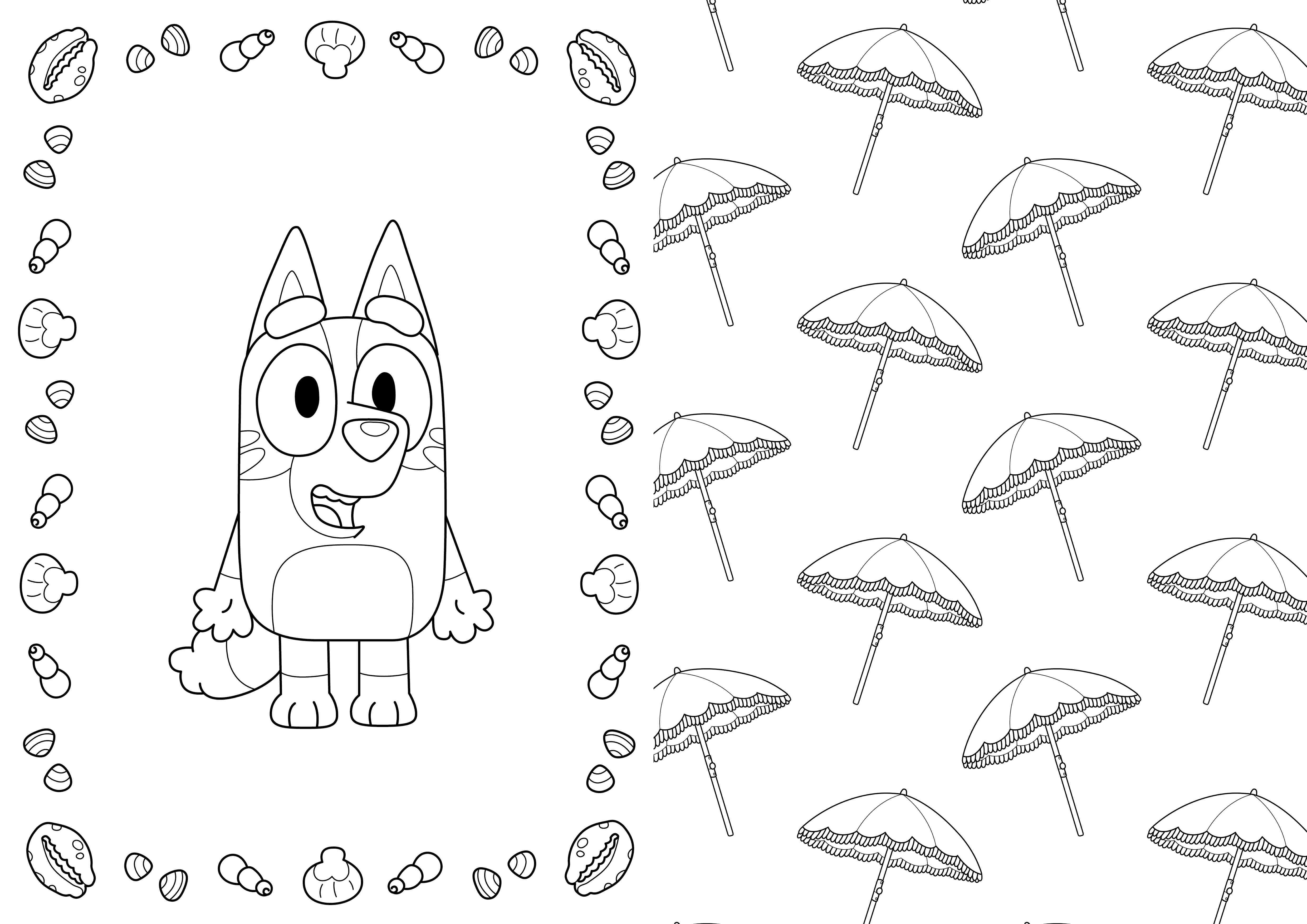 Bluey by Bluey | At the Beach: A Colouring Book | 9781761343100 | Booktopia