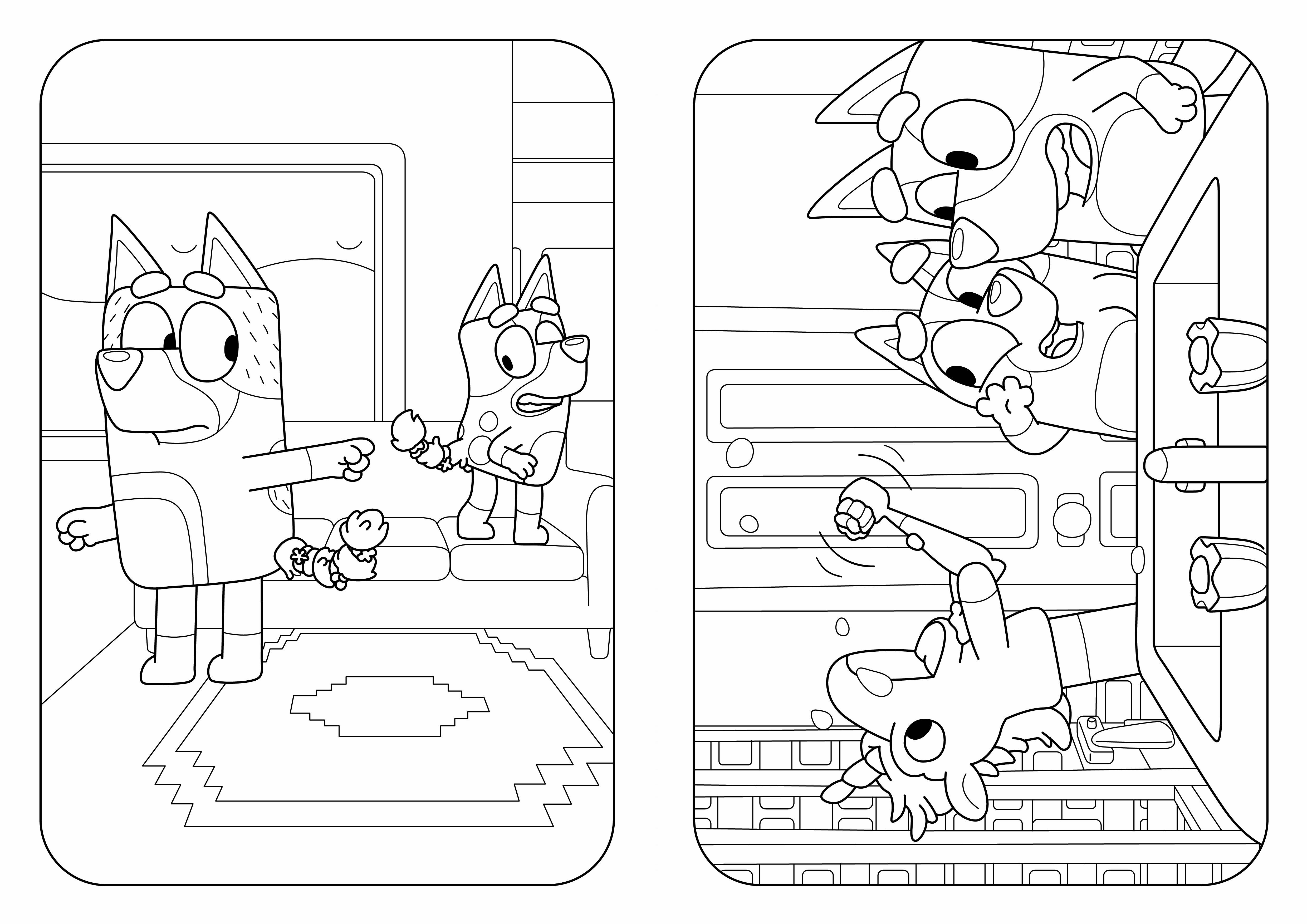 Bluey: Hooray, Magic! by Bluey | A Puffy Sticker Colouring Book ...