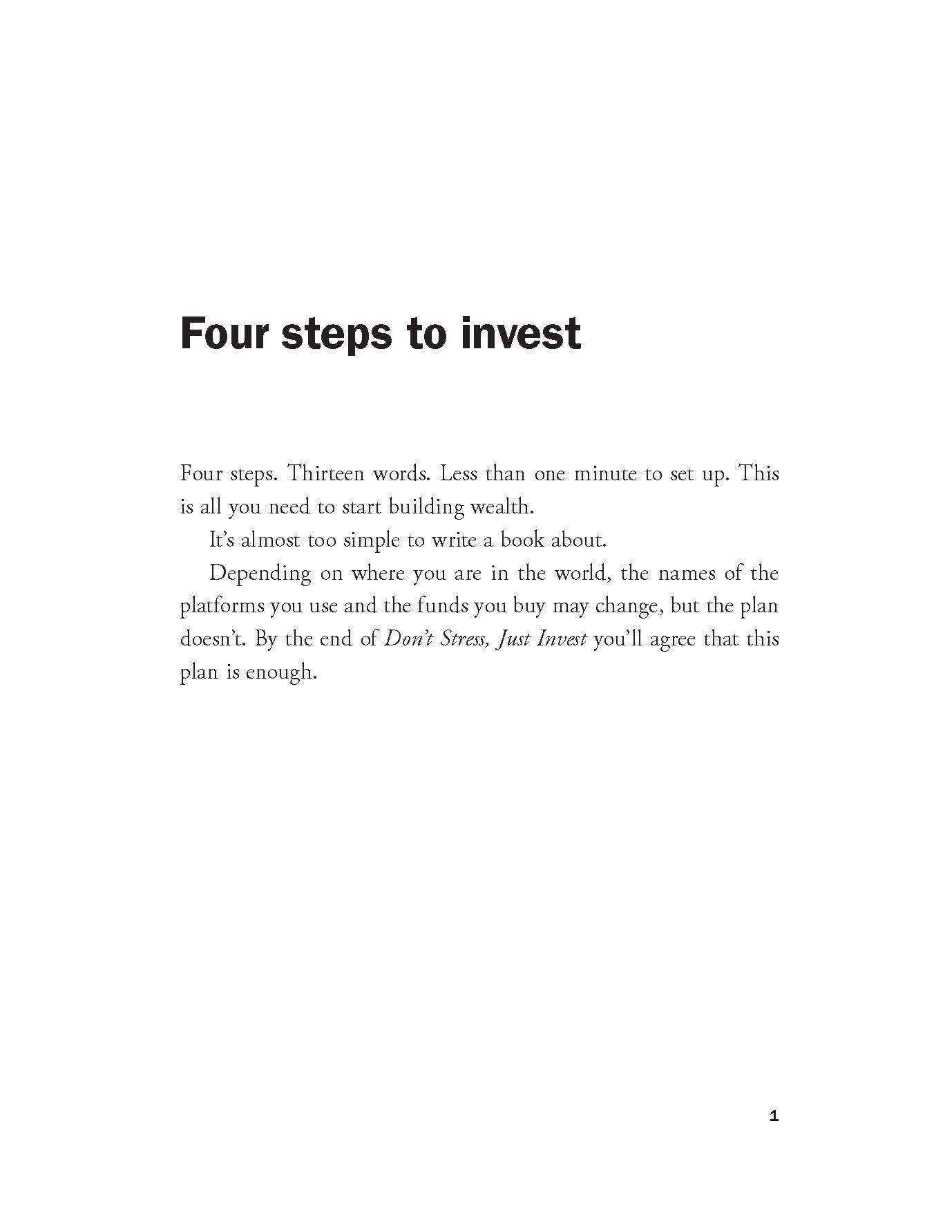 Don't Stress, Just Invest, It's time to set up your investments and get ...