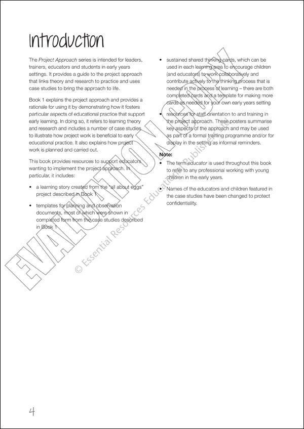 Project Approach in the Early Years - Book 2 by Marianne Sargent | A ...