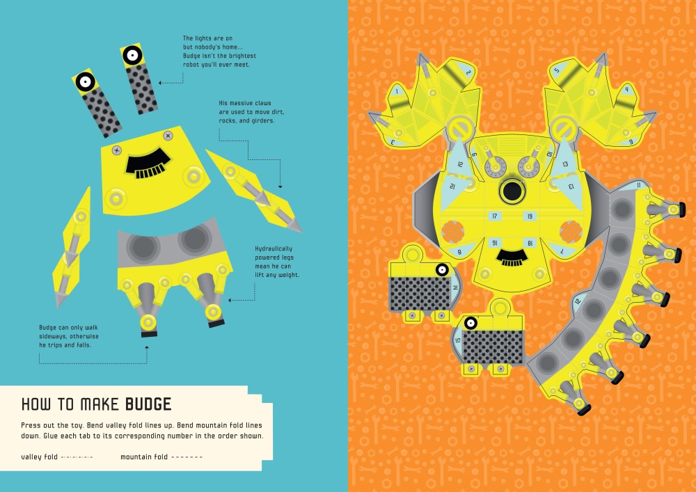 Paper Robots, 20 Robots to Make, Just Press Out, Glue Together and Play ...