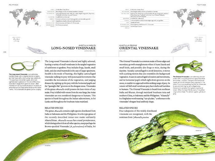 The Book of Snakes, A life-size guide to six hundred species from ...