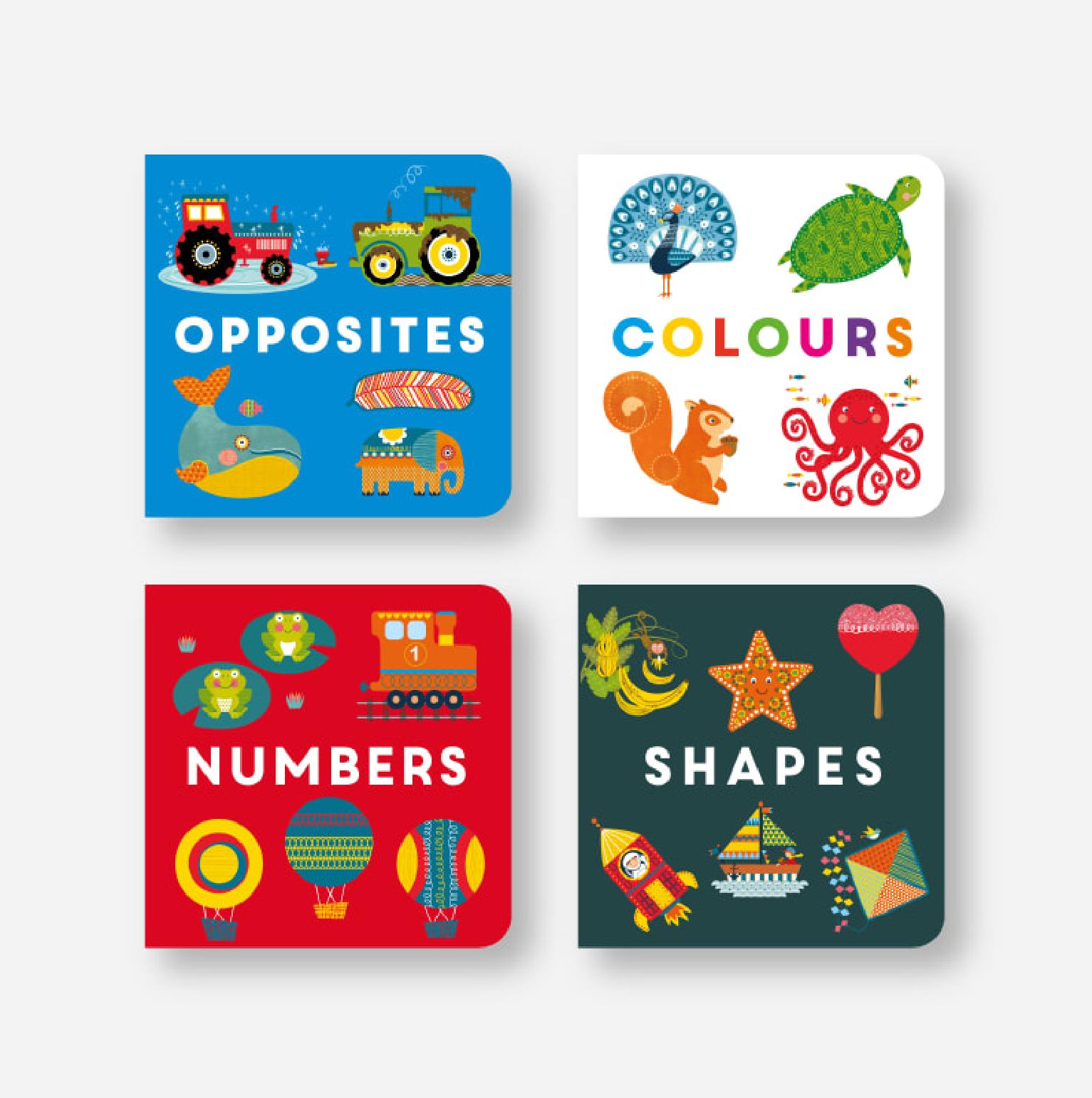 Little Boxes: Learning - 4-Book Box Set, Shape, Opposites, Colours ...