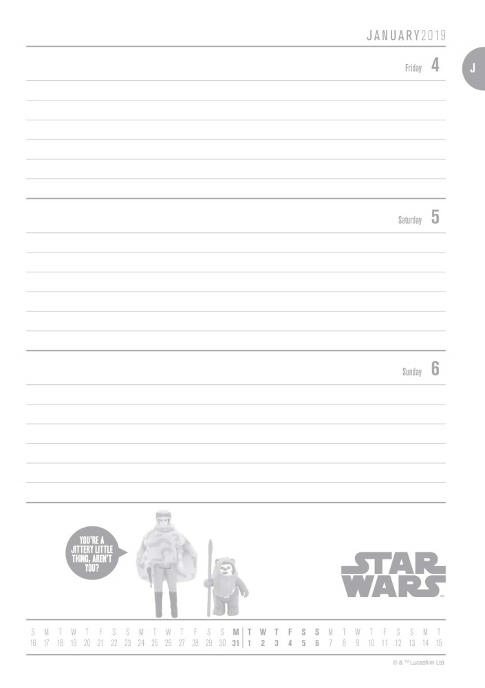Star Wars Official 2019 A5 Diary, 2019 Diary by Impact Poster ...