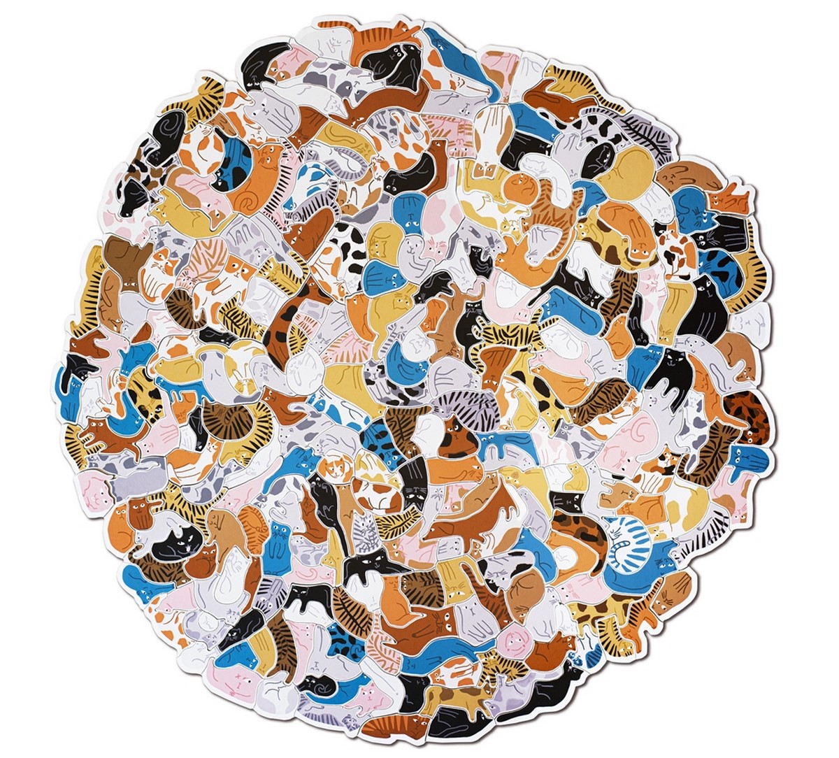 299 Cats (and a dog) - A Feline Cluster Puzzle by Lea Maupetit | 300 ...