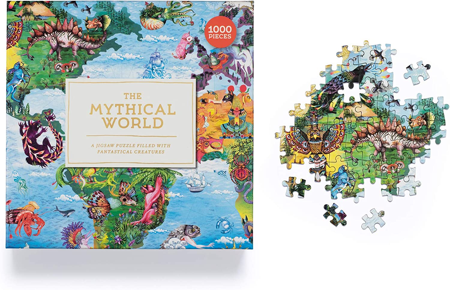 The Mythical World - Puzzle - Filled with Fantastical Creatures, 1000 ...