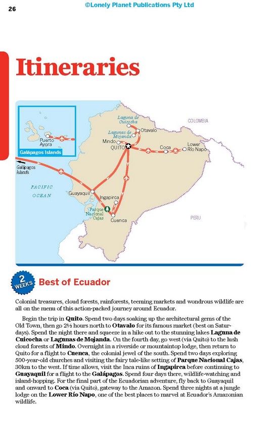 Ecuador & the Galapagos Islands, Lonely Planet Travel Guide : 11th ...