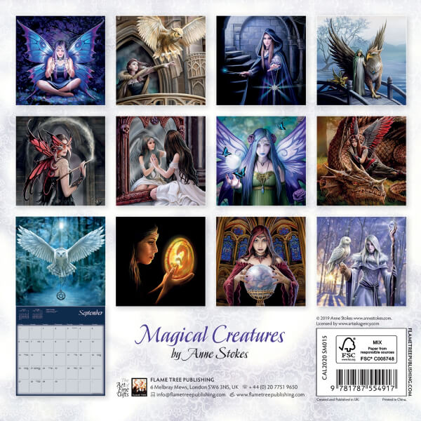 Magical Creatures by Anne Stokes 2020 Mini Wall Calendar (Art Calendar ...