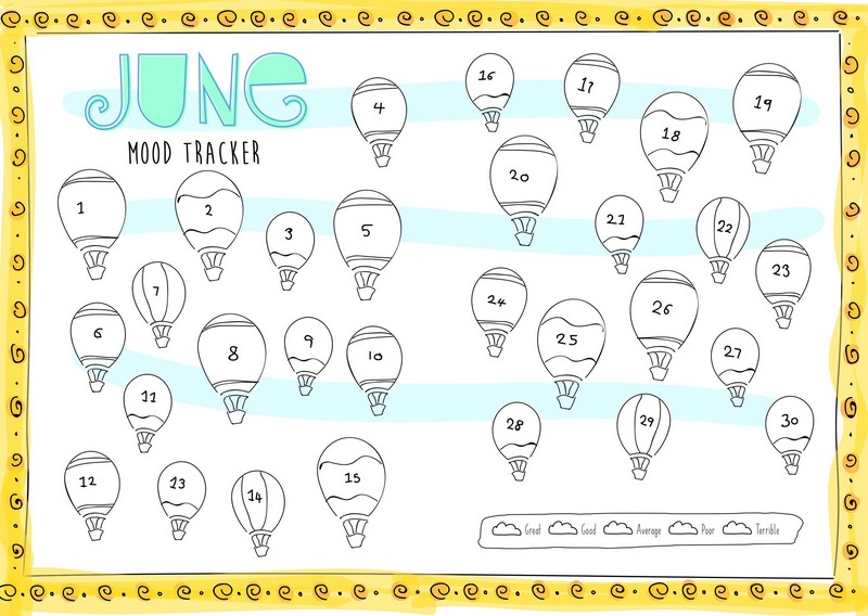 My Mood Tracker, A Journal to Help You Map Your Mood Through All Its ...