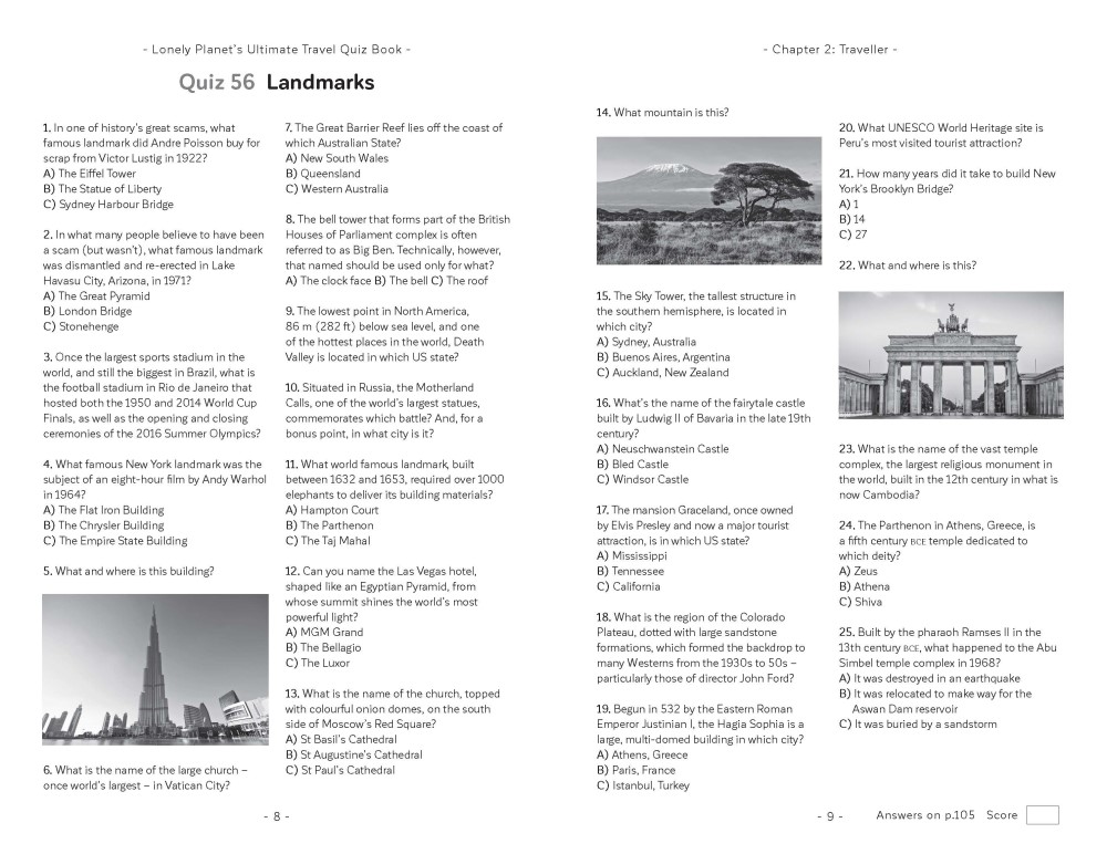 Lonely Planet Lonely Planet's Ultimate Travel Quiz Book, Lonely Planet ...