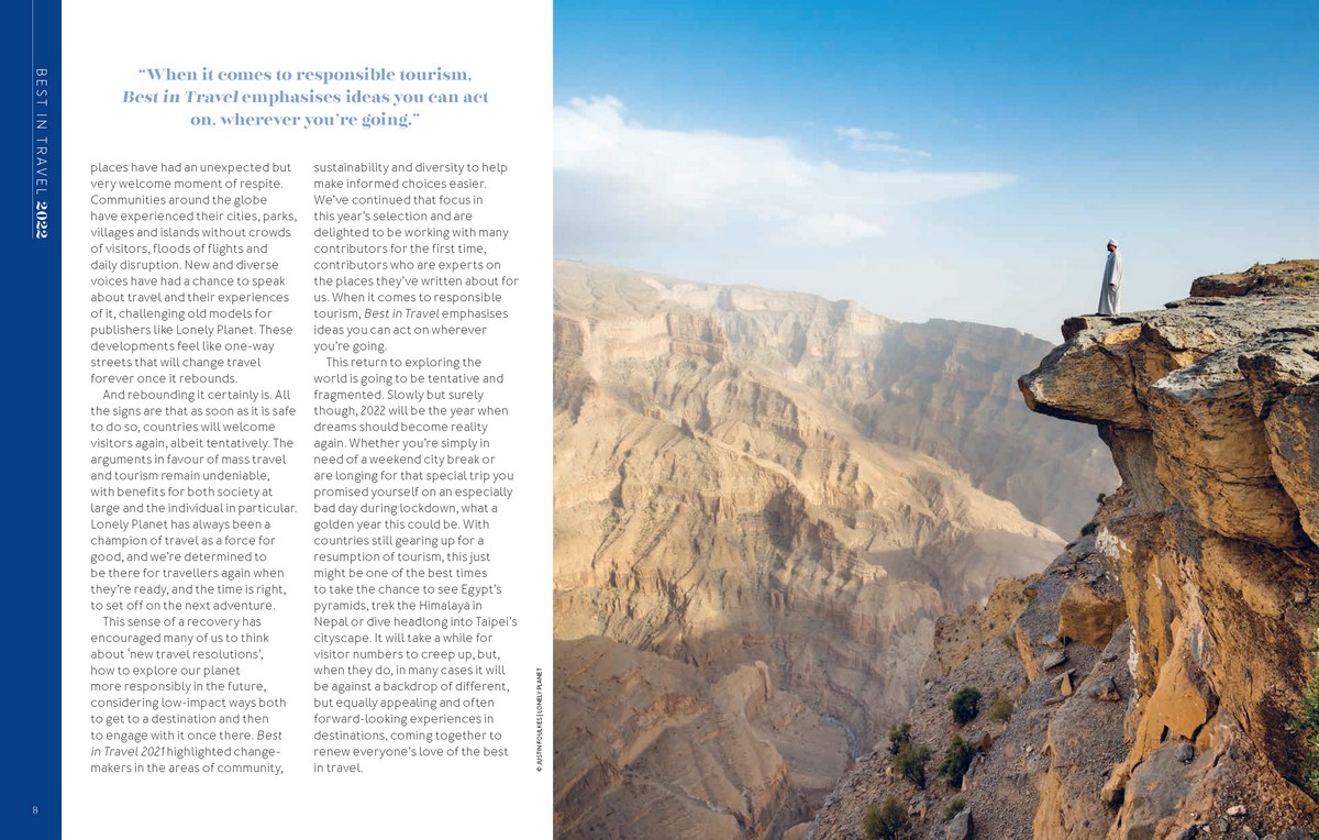Lonely Planet's Best in Travel 2022, Lonely Planet Travel Guide : 16th ...