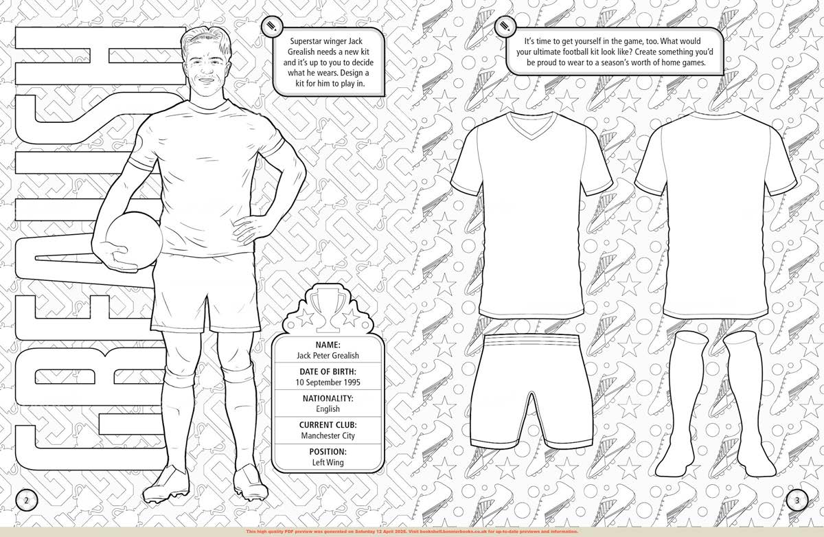 Team Kit Designer Colouring Book (Ultimate Football Heroes) by Louise ...