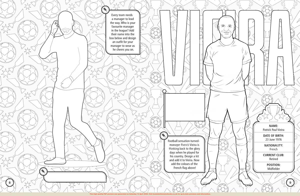 Team Kit Designer Colouring Book (Ultimate Football Heroes) by Louise ...
