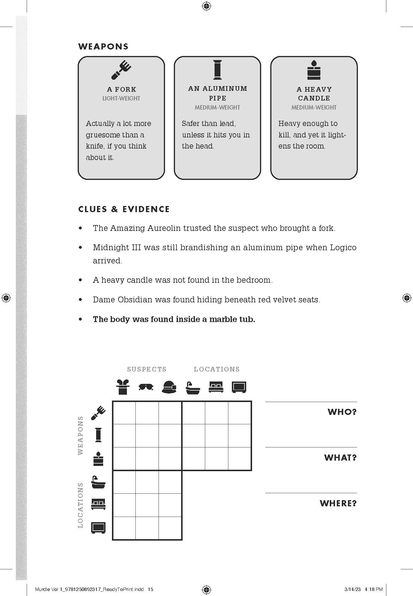 Murdle, Solve 100 Devilishly Devious Murder Mystery Logic Puzzles by G ...