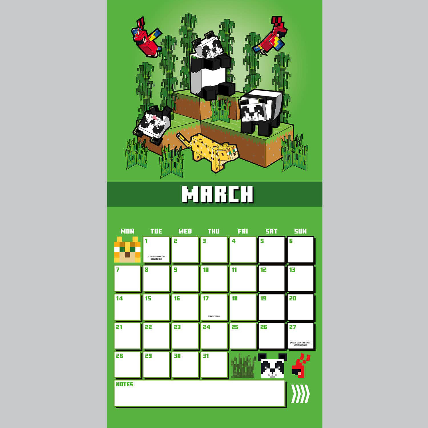 Minecraft - 2022 Mini Wall Calendar by Impact Merch. | 9781801220118 ...