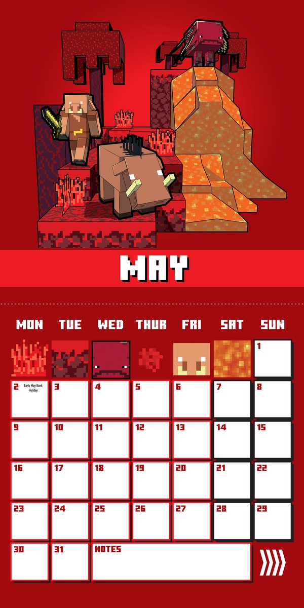 Minecraft - 2022 Wall Calendar by Danilo Promotions | 9781801222426 ...