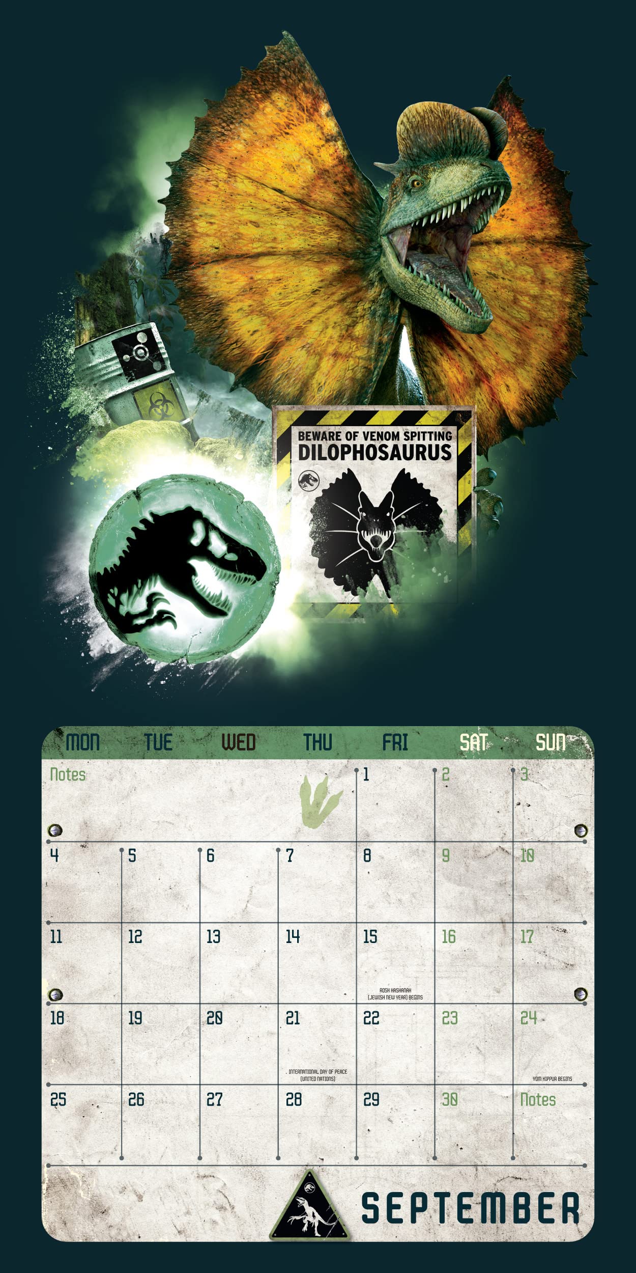 Jurassic World - 2023 Wall Calendar by Danilo Promotions ...