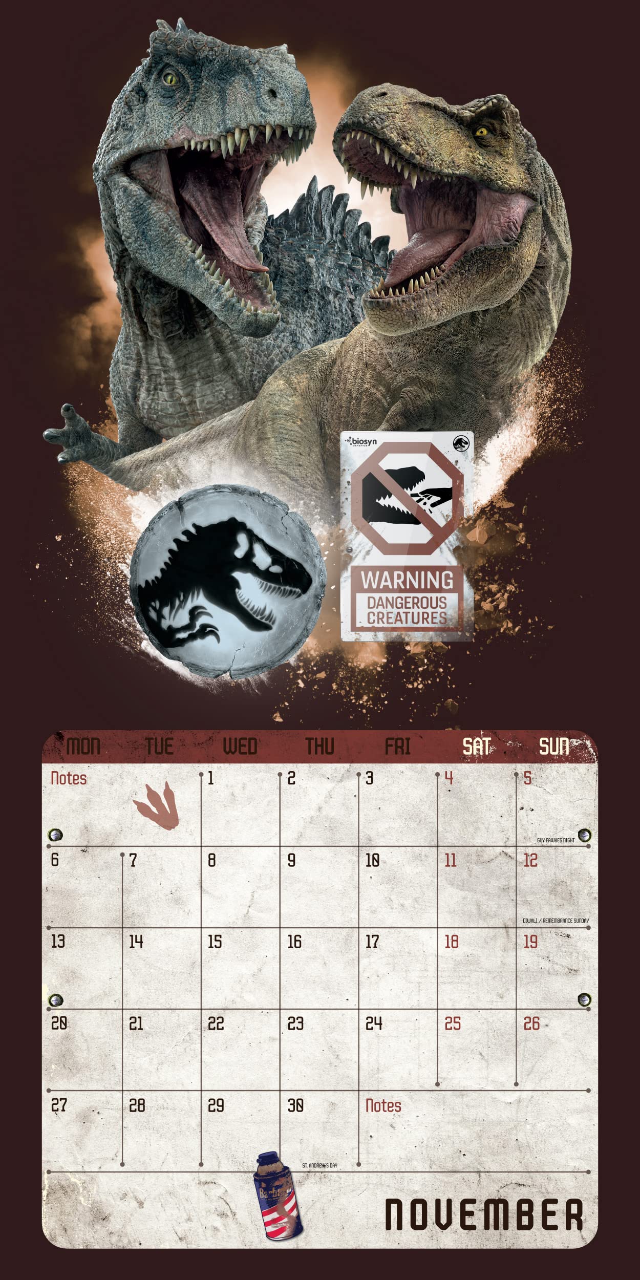 Jurassic World - 2023 Wall Calendar by Danilo Promotions ...