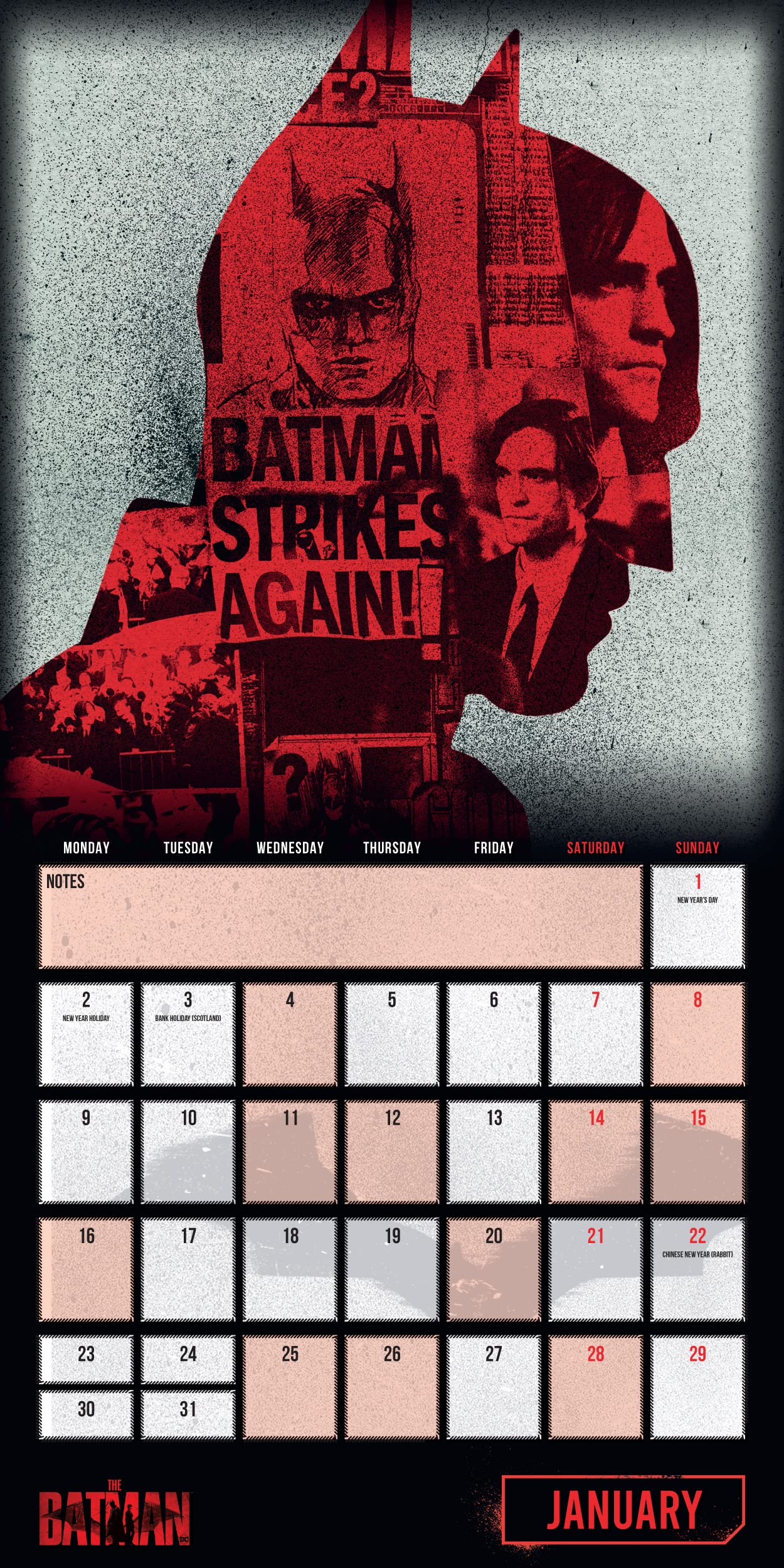 The Batman Movie - 2023 Wall Calendar by Danilo Promotions ...