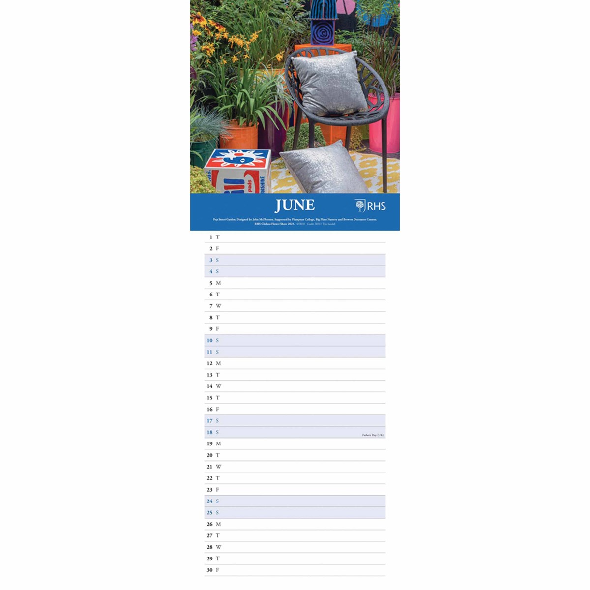 RHS - Chelsea Flower Show - 2023 Slim Wall Calendar by Danilo ...
