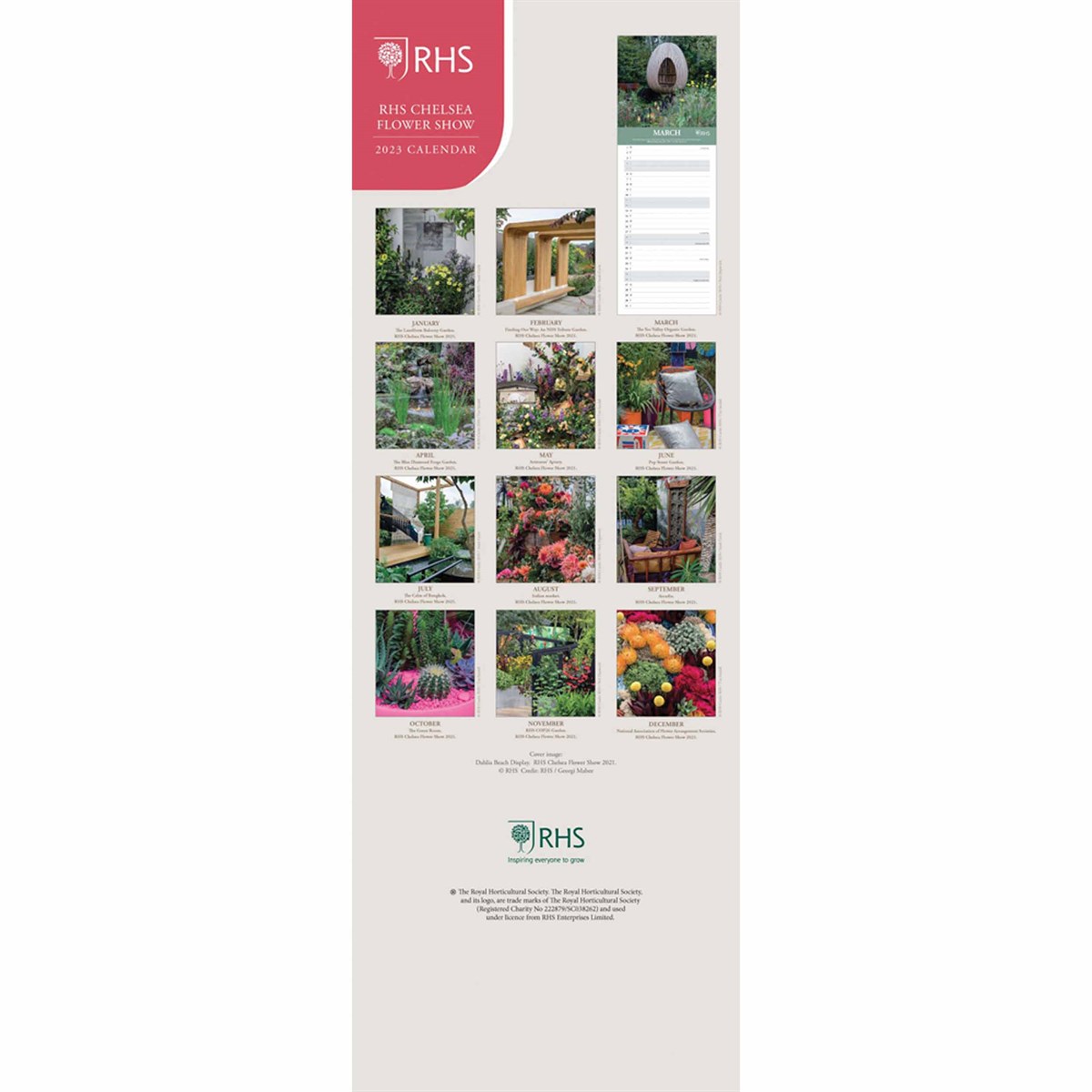 RHS - Chelsea Flower Show - 2023 Slim Wall Calendar by Danilo ...