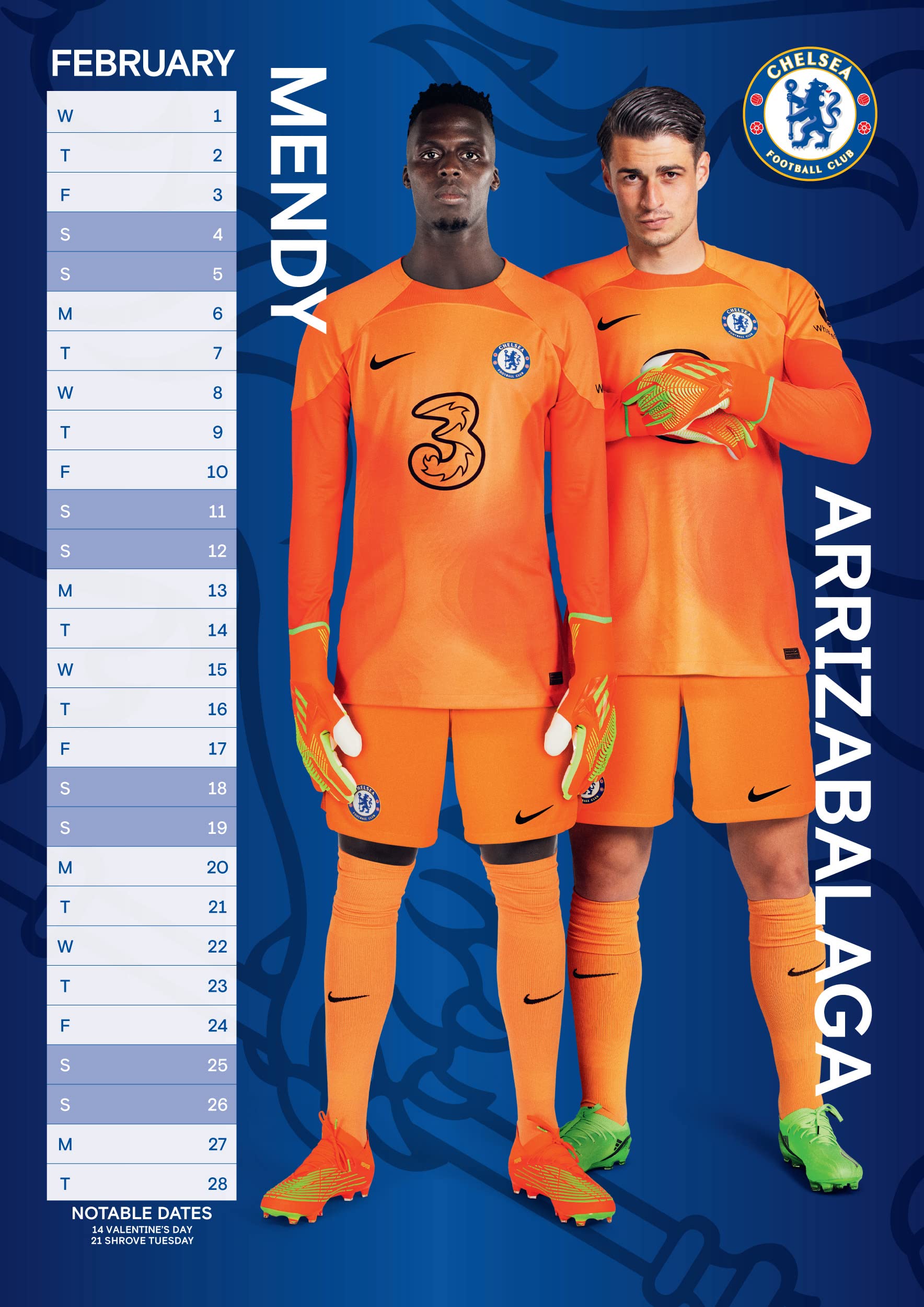 Chelsea FC - 2023 A3 Wall Calendar by Danilo Promotions | 9781801227131 ...