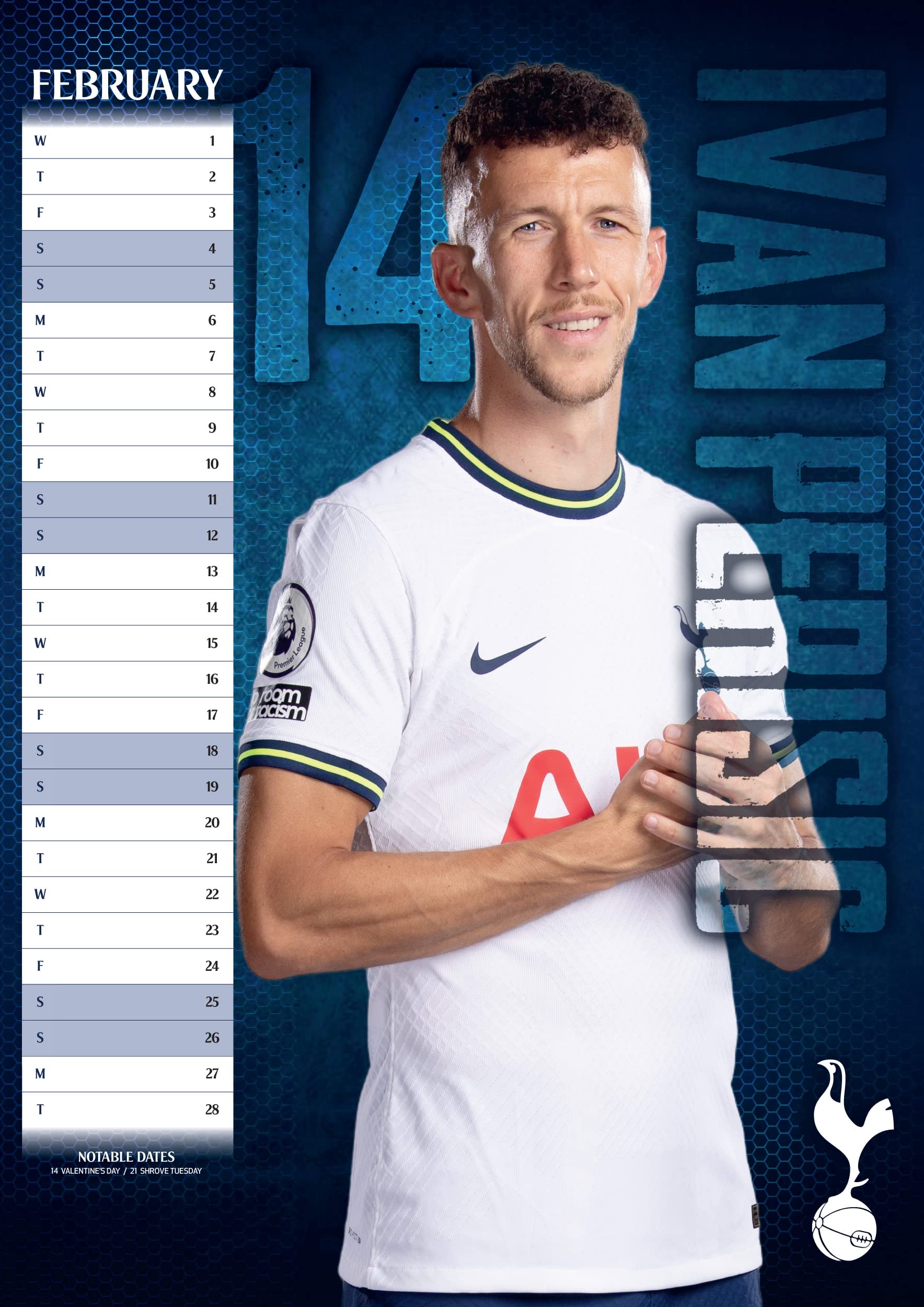 Tottenham Hotspur FC - 2023 A3 Wall Calendar by Danilo Promotions ...