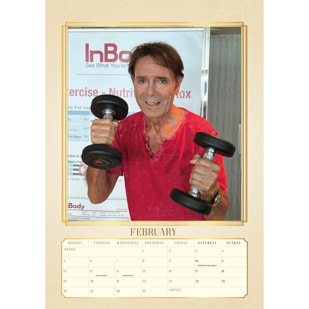 Cliff Richard - 2024 Wall Calendar (A3) by Danilo Promotions ...