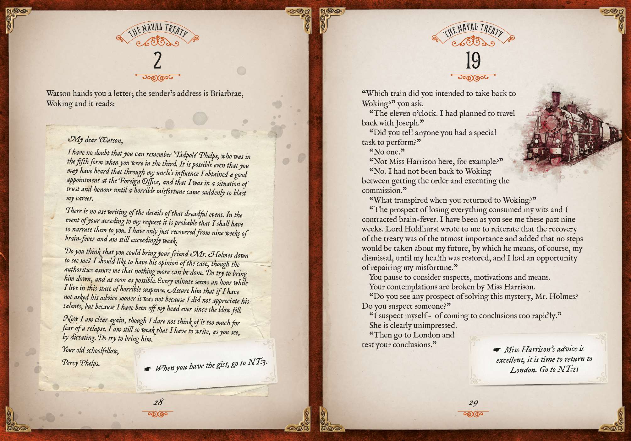 You Are Sherlock Holmes, You control the action: three interactive ...