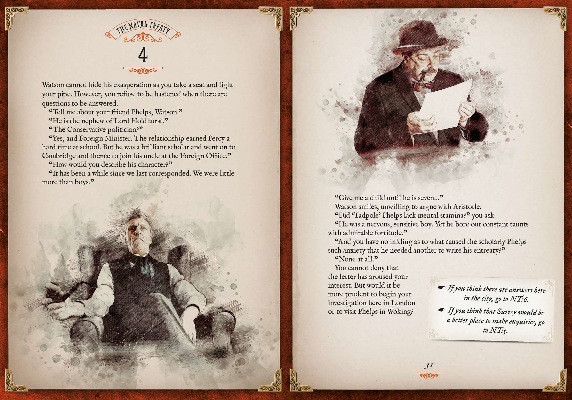 You Are Sherlock Holmes, You control the action: three interactive ...