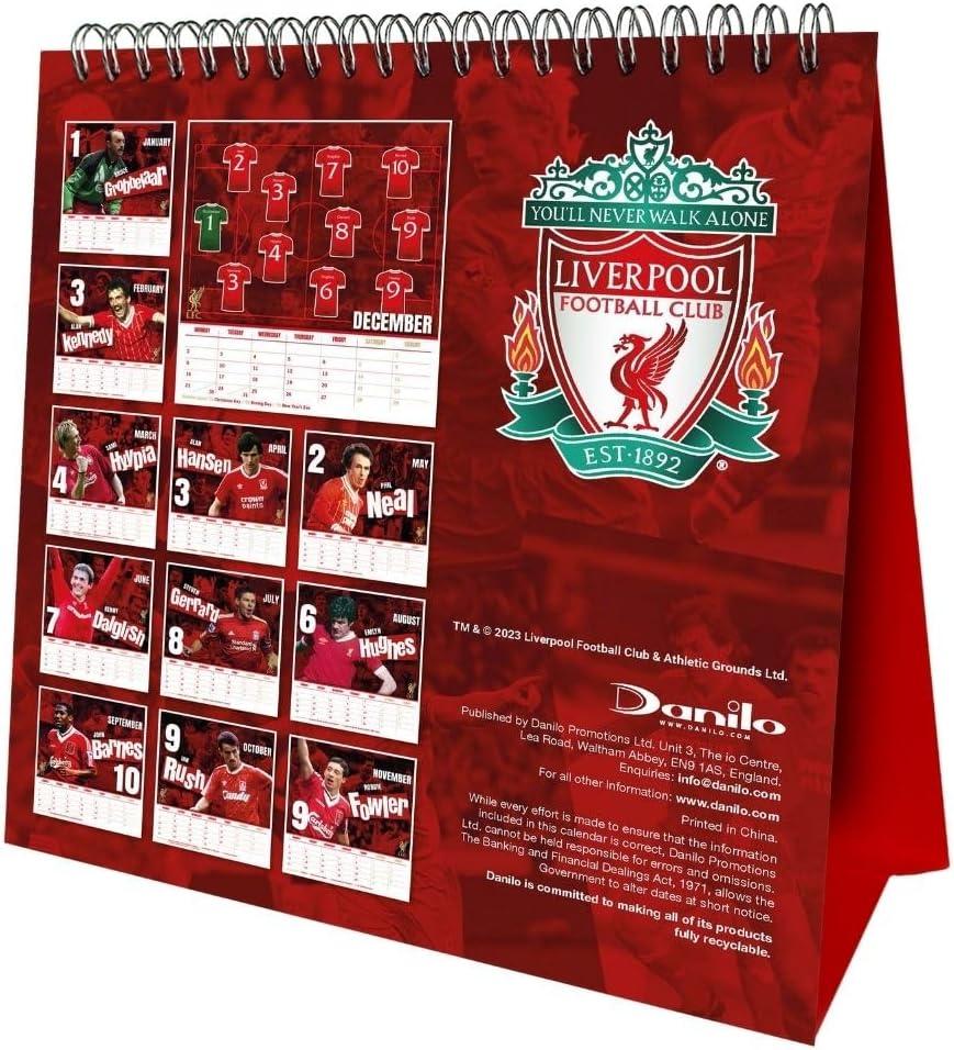 Liverpool FC - 2024 Desk Calendar by Danilo Promotions | 9781805272083 ...