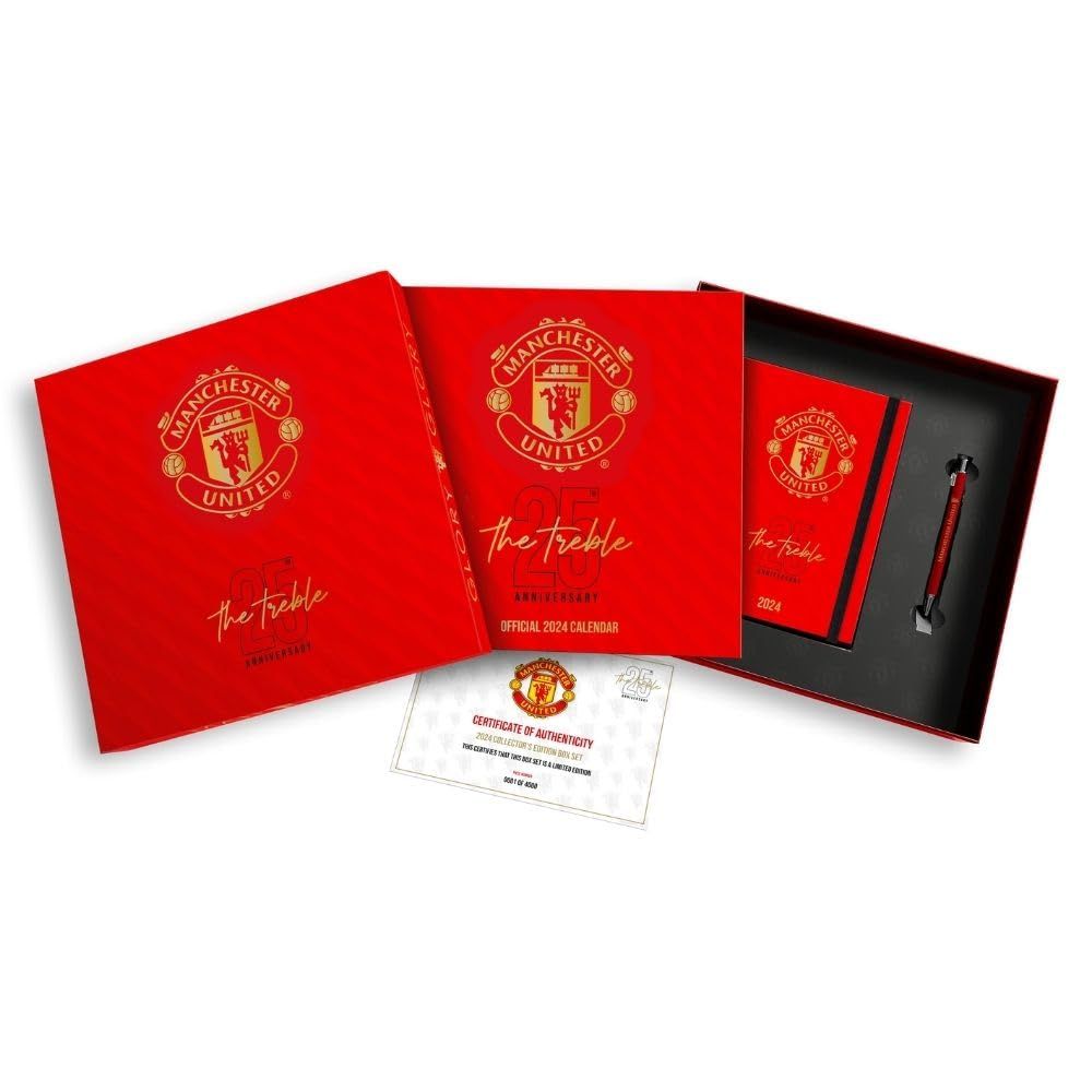 Manchester United FC - 2024 Calendar Musical Gift Box (Calendar, Diary ...