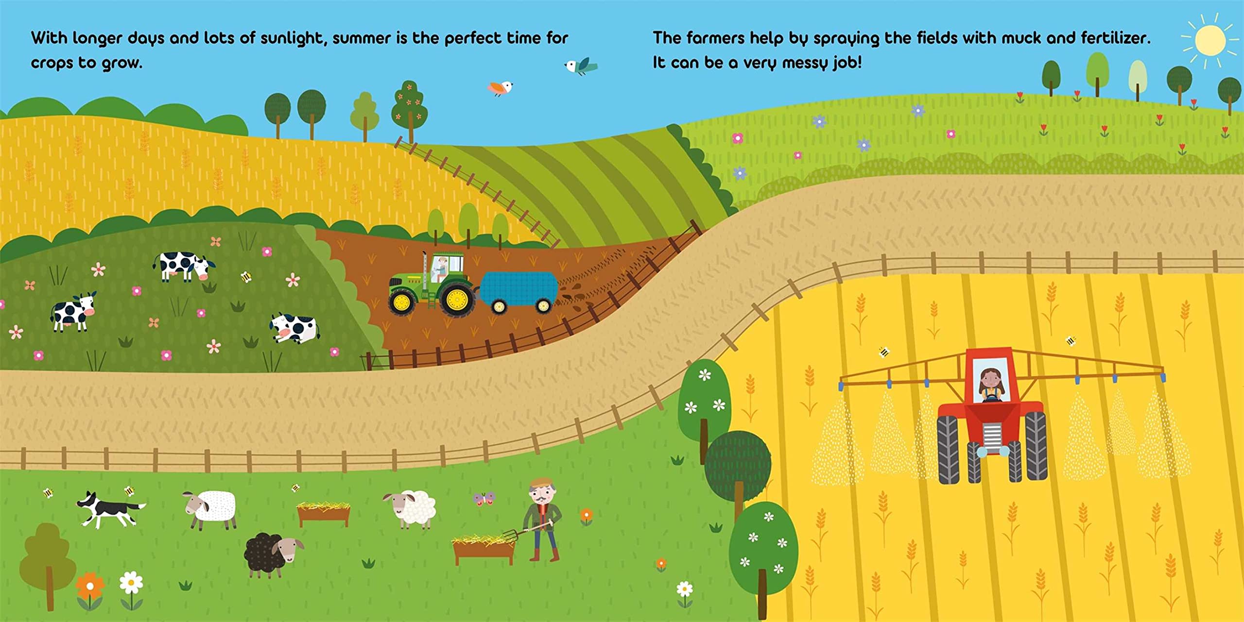 Tractors - Wooden Toy & Board Book Set, Chug - chug! Time to learn ...