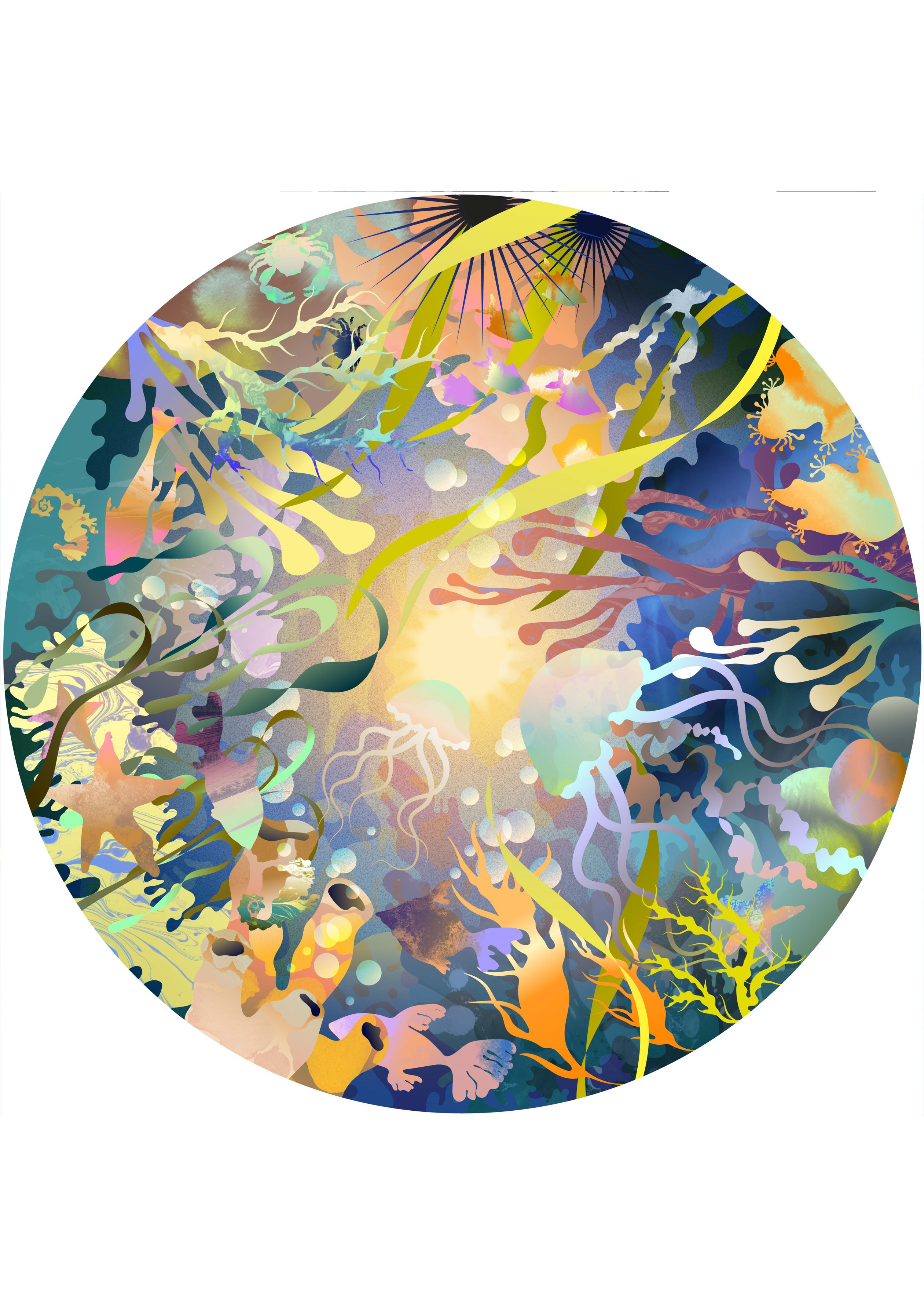 Reef Dream: A Flow State Circular Jigsaw Puzzle, 1000-Piece Jigsaw ...