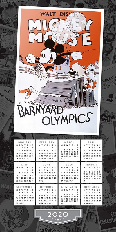 Disney Vintage Posters - Official 2020 Wall Calendar by Disney ...
