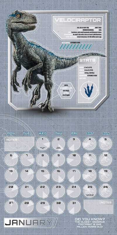 Jurassic World 2020 Calendar - Official Square Wall Format Calendar by ...