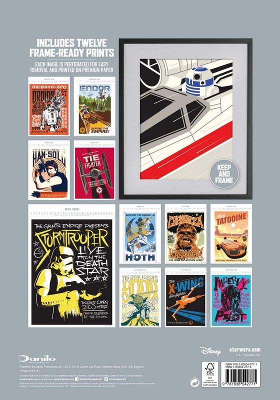 Star Wars Classic Deluxe 2020 Calendar - Official A3 Wall Calendar ...