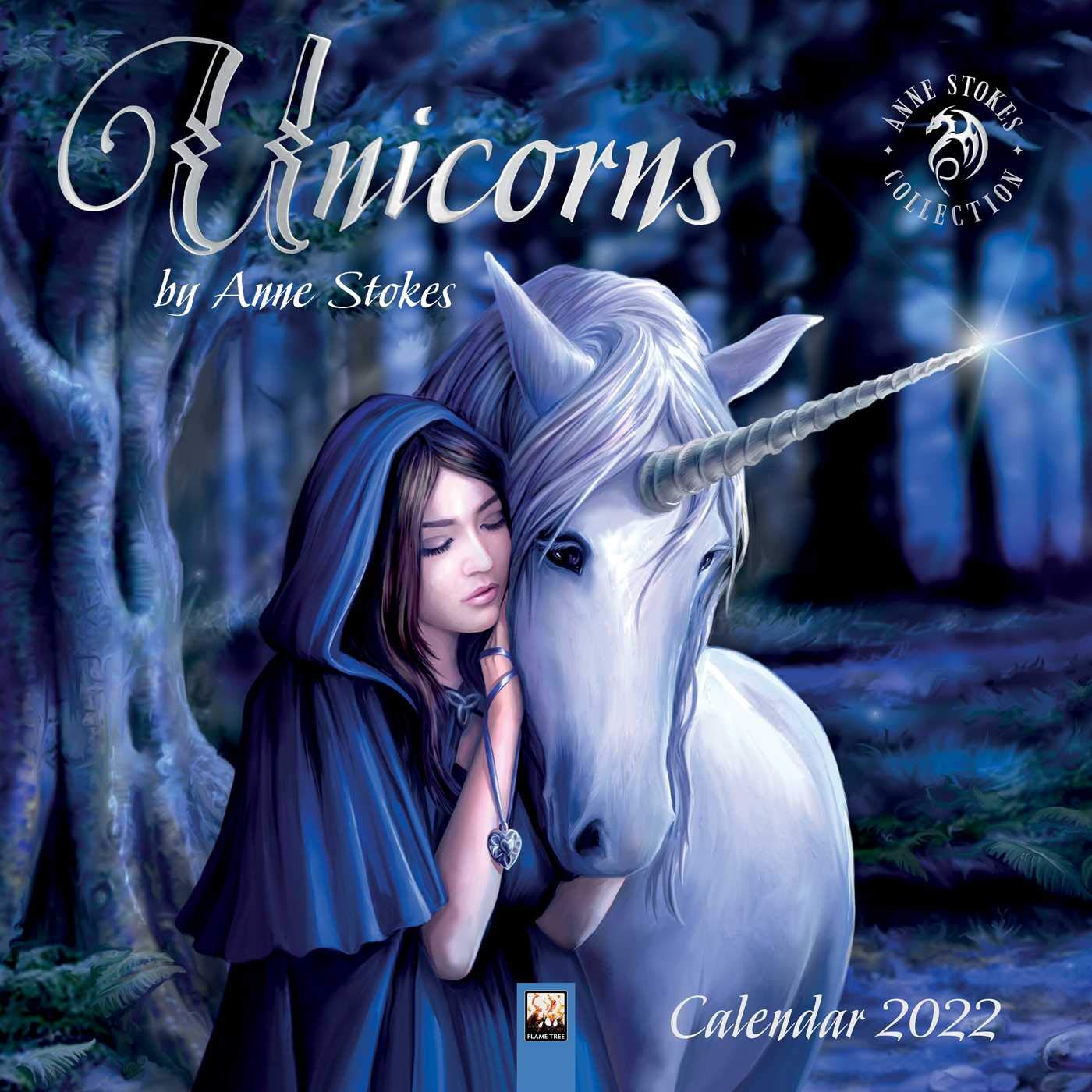 Unicorns by Anne Stokes - 2022 Wall Calendar (Art Calendar) by Flame ...