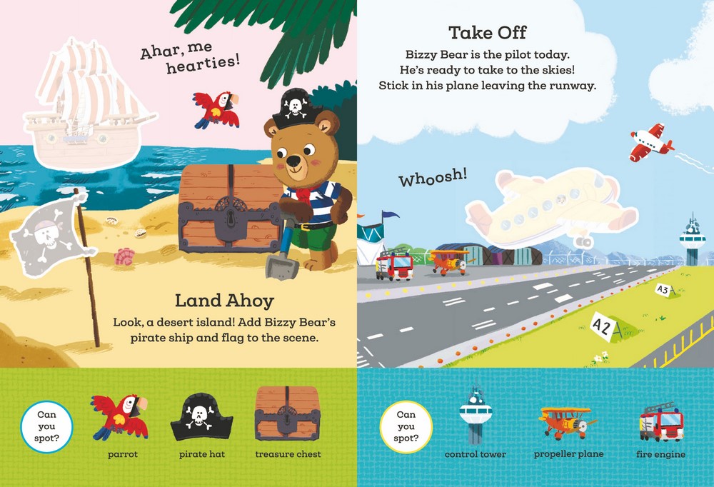 Things That Go, My First Sticker Book (Bizzy Bear) by Benji Davies ...