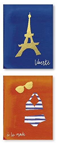 French Stationery : Boxed Notecards, 16 cards in 4 designs with printed ...